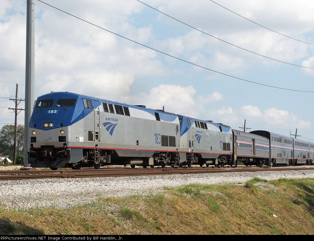 AMTK 183 on #1 at East Bridge Tower